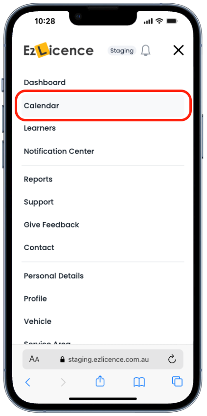 How to reschedule a booking from your calendar – EzLicence Support